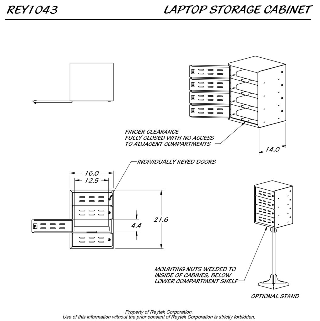 Laptop Storage Cabinet REY1043 | Reytek