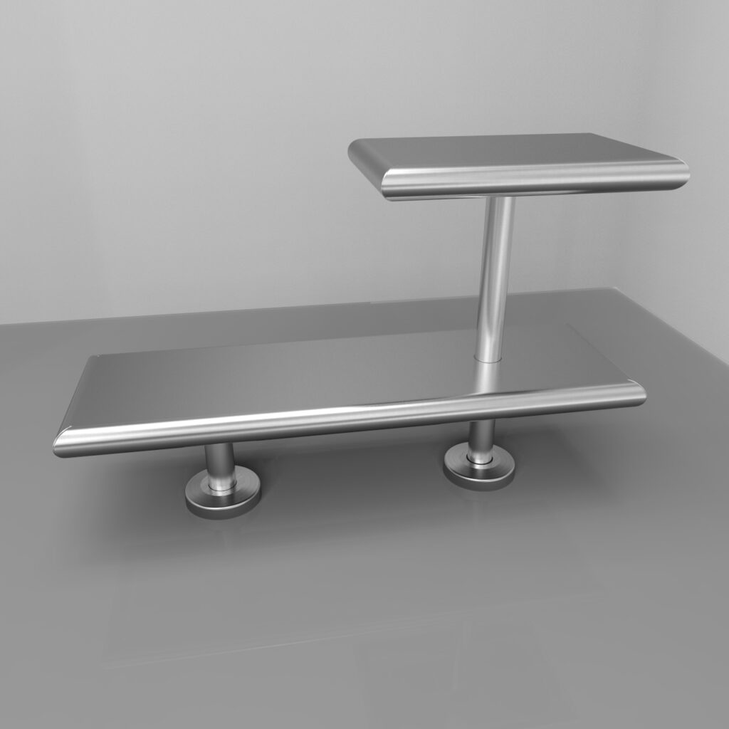 Floor Mount Step Over Bench REY0490-100 | Reytek